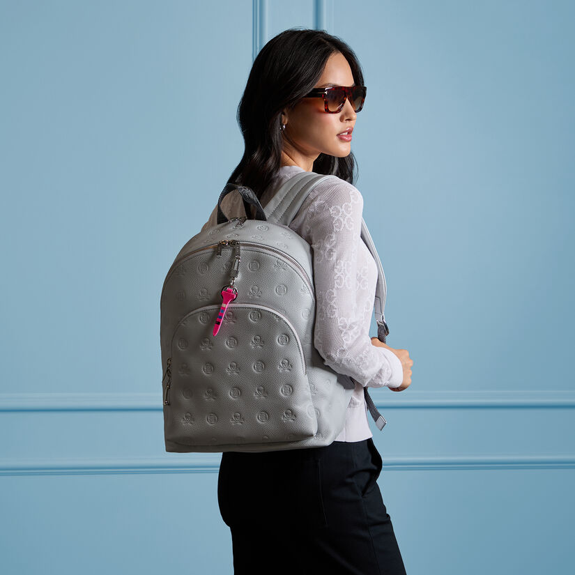 EMBOSSED SKULL & TEES LEATHER BACKPACK | ACCESSORIES FOR MEN AND WOMEN ...