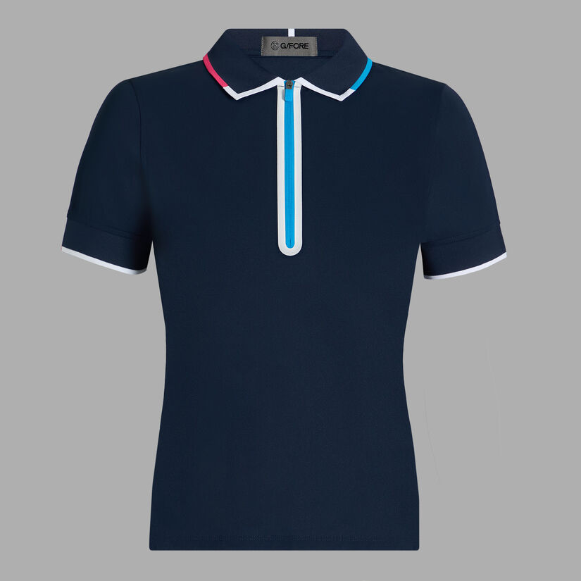 TECH PIQUÉ QUARTER ZIP PERFORMANCE POLO | WOMEN'S POLO SHIRTS | G/FORE