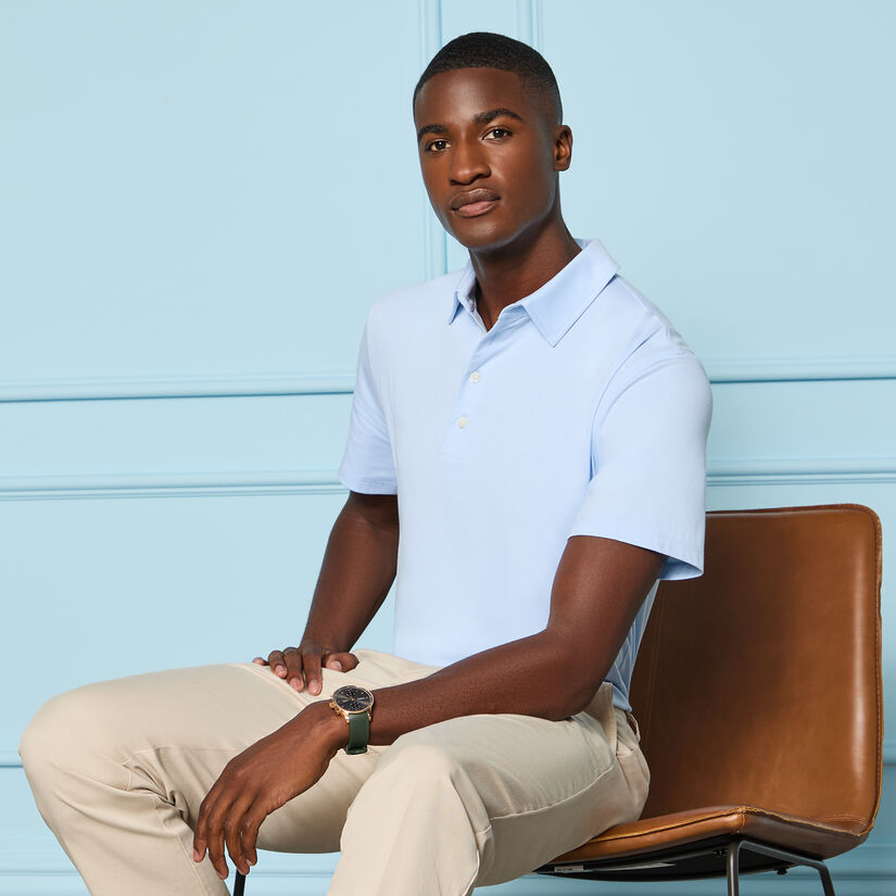 LUXE COTTON BLEND POLO | MEN'S POLO SHIRTS | G/FORE