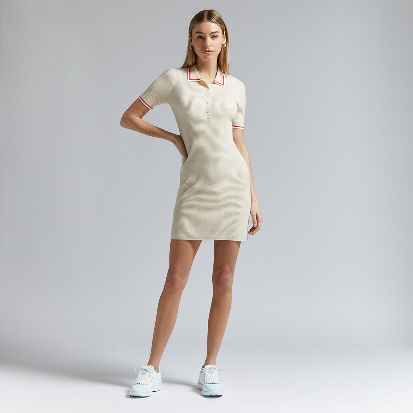 LIMITED EDITION TIPPED MERINO BLEND RIBBED JUMPER DRESS |WOMEN'S ...