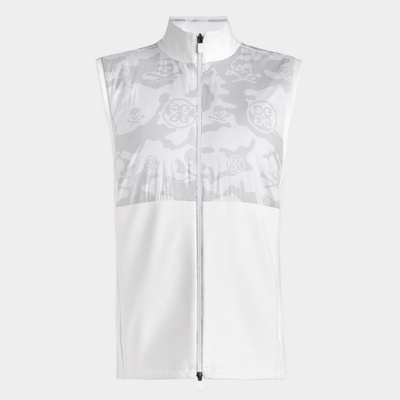 EXPLODED CAMO STRETCH TECH INTERLOCK PERFORMER GILET | MEN'S JACKETS ...