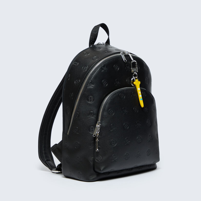 EMBOSSED SKULL & TEES LEATHER BACKPACK | ACCESSORIES FOR MEN AND WOMEN ...