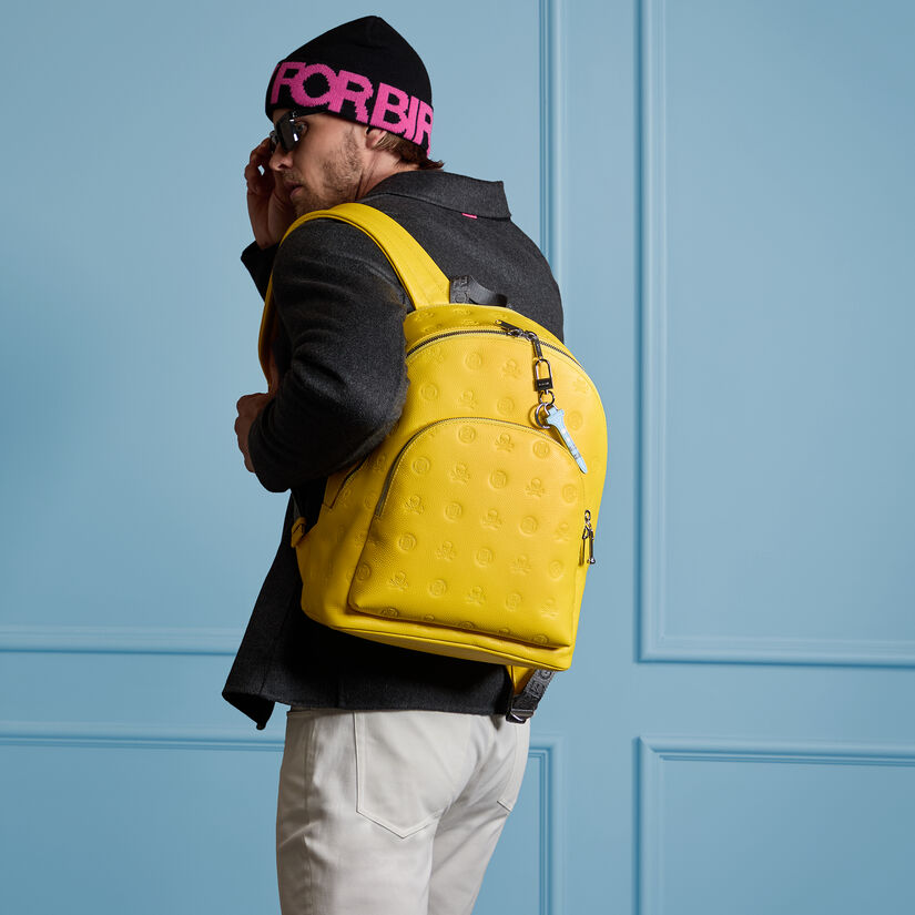 EMBOSSED SKULL & TEES LEATHER BACKPACK | ACCESSORIES FOR MEN AND WOMEN ...