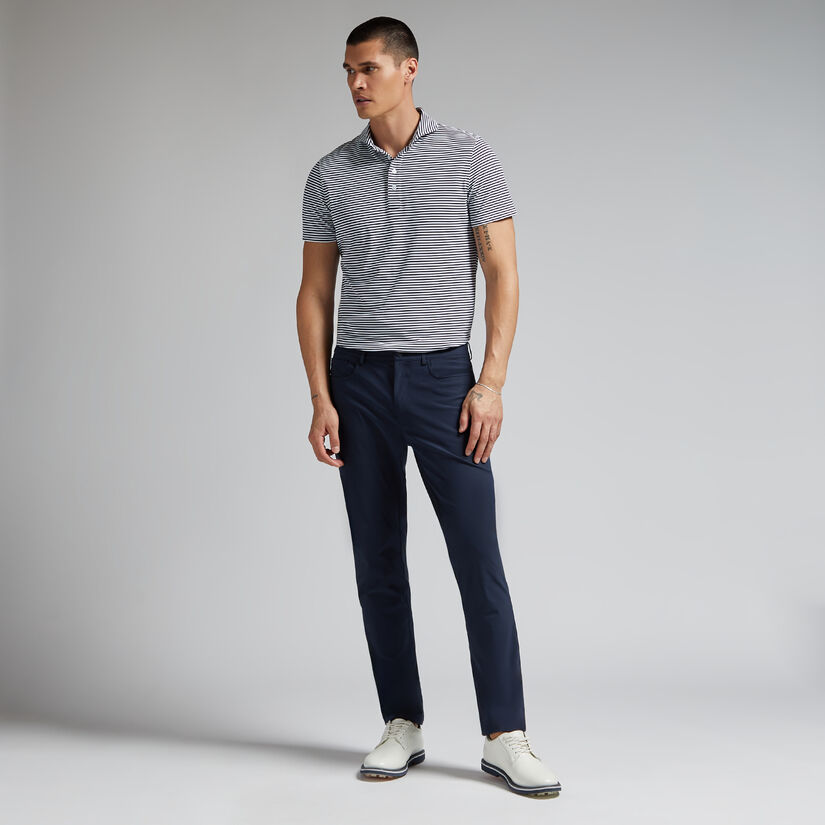 FEEDER STRIPE TECH PIQUÉ MODERN SPREAD COLLAR POLO | MEN'S POLO SHIRTS ...