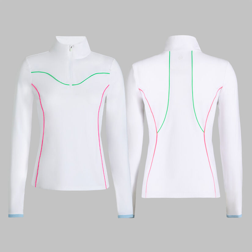 STRETCH NYLON INTERLOCK TIPPED PULLOVER | WOMEN'S PULLOVERS & QUARTER ...