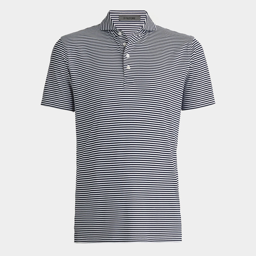 FEEDER STRIPE TECH PIQUÉ MODERN SPREAD COLLAR POLO | MEN'S POLO SHIRTS ...