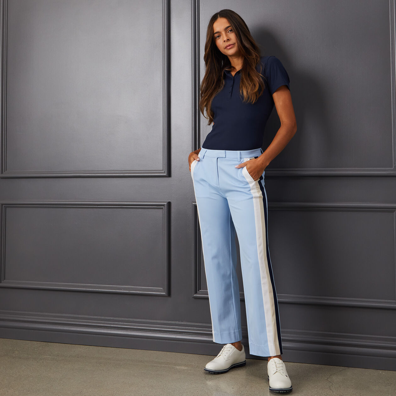 SIDE STRIPE LUXE 4-WAY STRETCH TWILL TROUSER - G/FORE